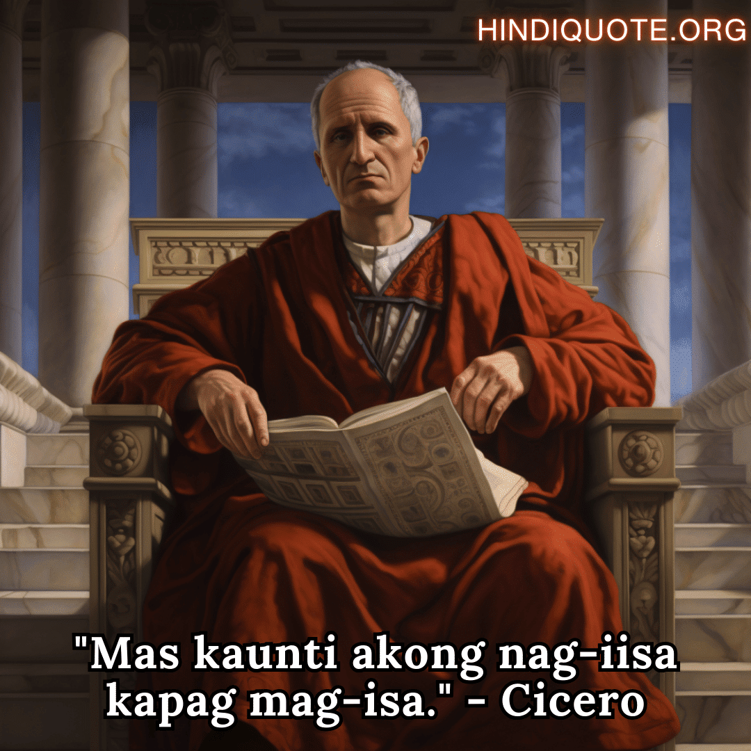 Top 10 Alone Quotes In Tagalog From Philosophers | 10 Pinakamahusay na ...